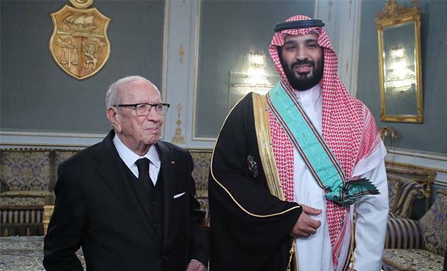 Le sulfureux prince Mohamed Ben Salman a droit aux honneurs en Tunisie ...