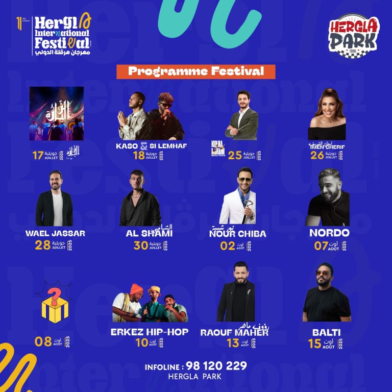 Été 2025 | Programme du Festival international de Hergla - Kapitalis